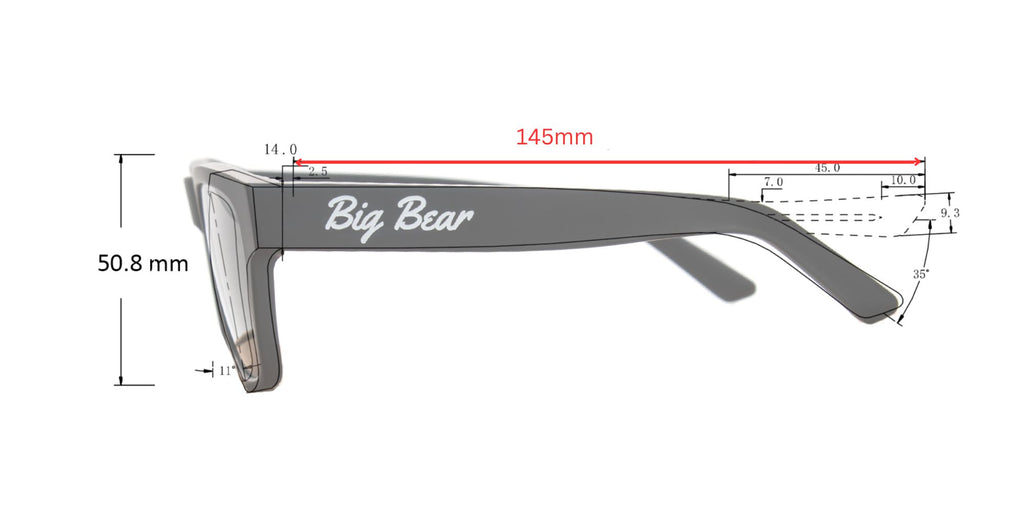 Sunglasses Sizing Guide – Big Bear Sunglasses